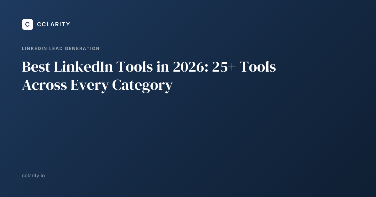 Best LinkedIn Tools in 2026: 25+ Tools Across Every Category